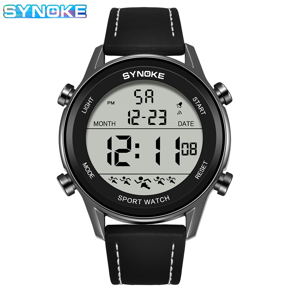 SYNOKE Men Watch Waterproof Sports Digital Watch LED Display Watch ...