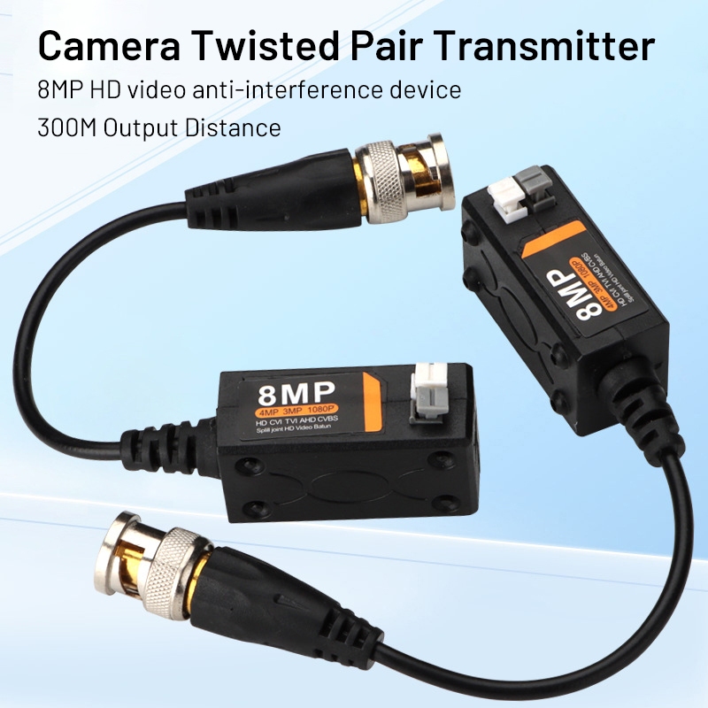 8MP 5MP 4MP 2MP AHD/CVI/TVI/CVBS Single Port HD Video Balun BNC cable ...