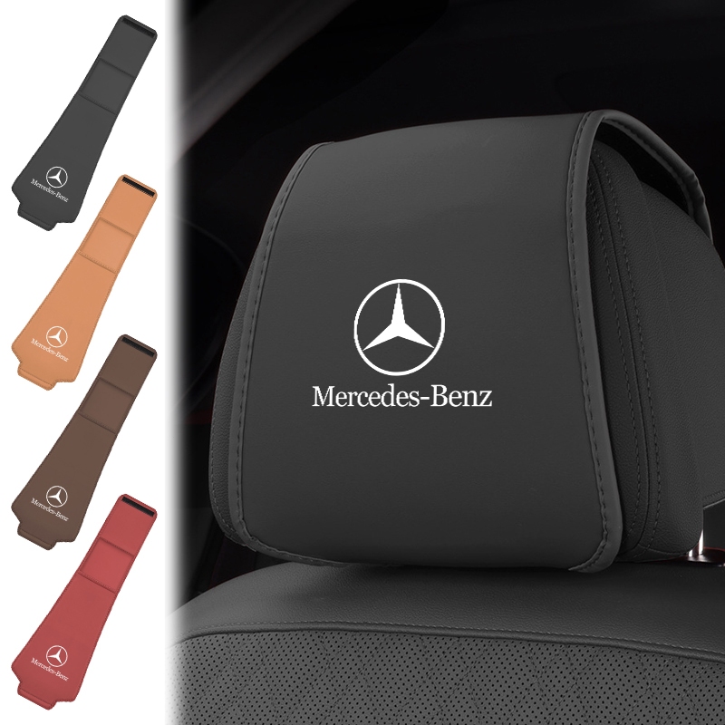 1/2pcs Car Seat Headrest Dust-proof Pad PU Learther Car Seat Pillowcase ...