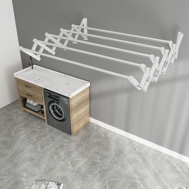 2M Retractable Clothes Hanger Wall Mounted Ampaian Baju Stainless Steel ...