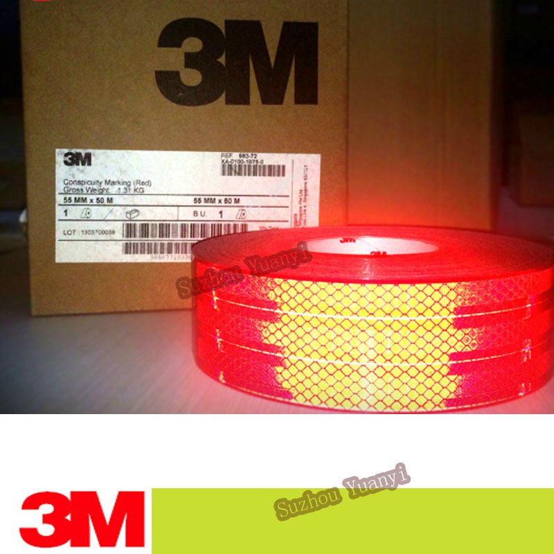 3M 983-72 Reflective Tape European Red Diamond Grade Reflective Body ...