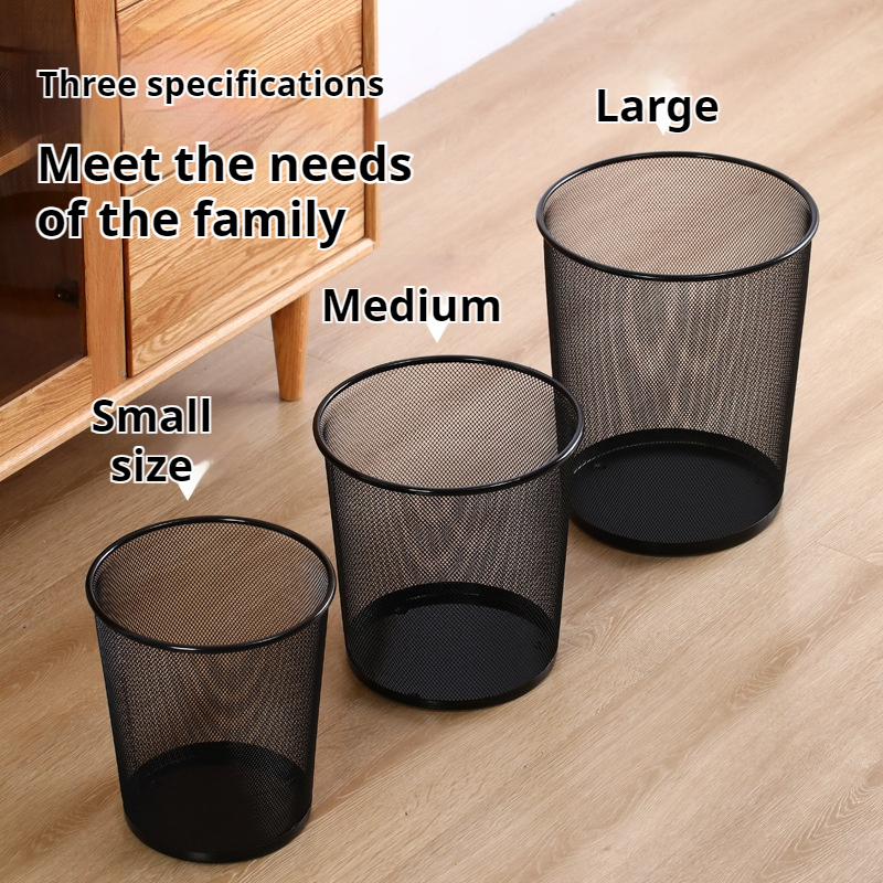 Ready stock Wire mesh trash can/office/home/metal trash can recycling ...