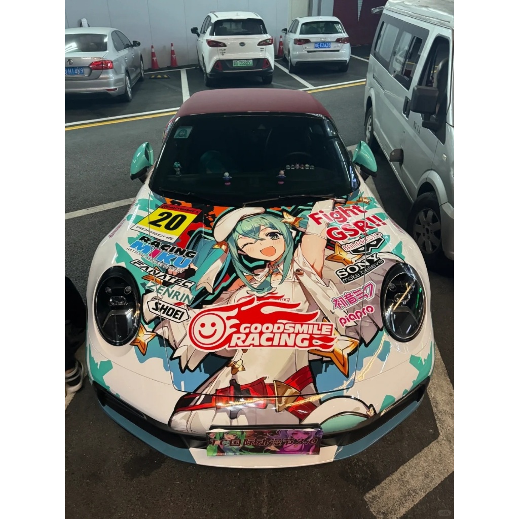 Hatsune Miku Custom Made Full Roll Colors Car Wrapping Vinyl (For Full ...