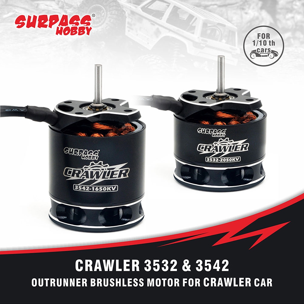 RC Motor SURPASS HOBBY 3532 3542 Crawler Outrunner Brushless Motor for ...