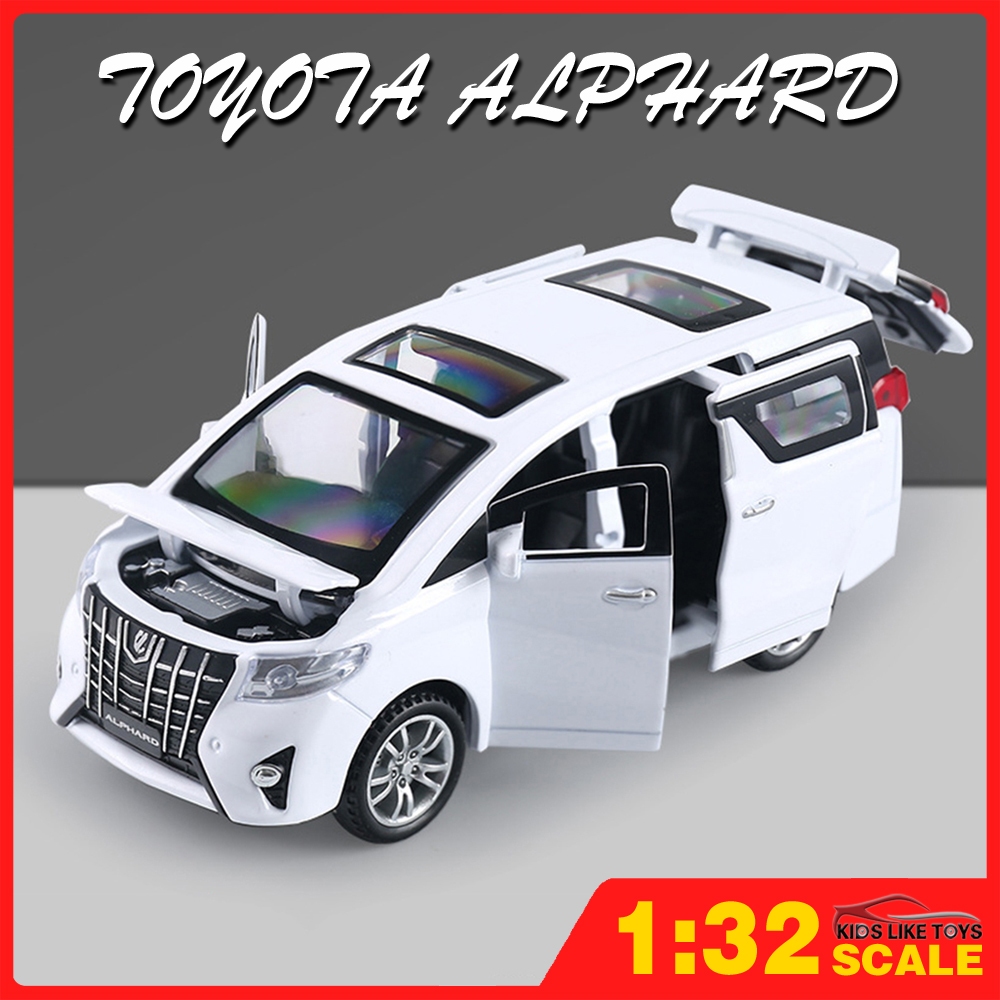 KLT 1:32 Toyota Alphard Diecast Car Model Toy For Kids vellfire diecast ...