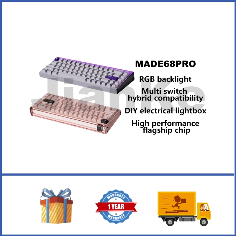 MELGEK MADE68PRO Wired Magnetic keyboard 65% RGB GASKET Magnetic Axis ...