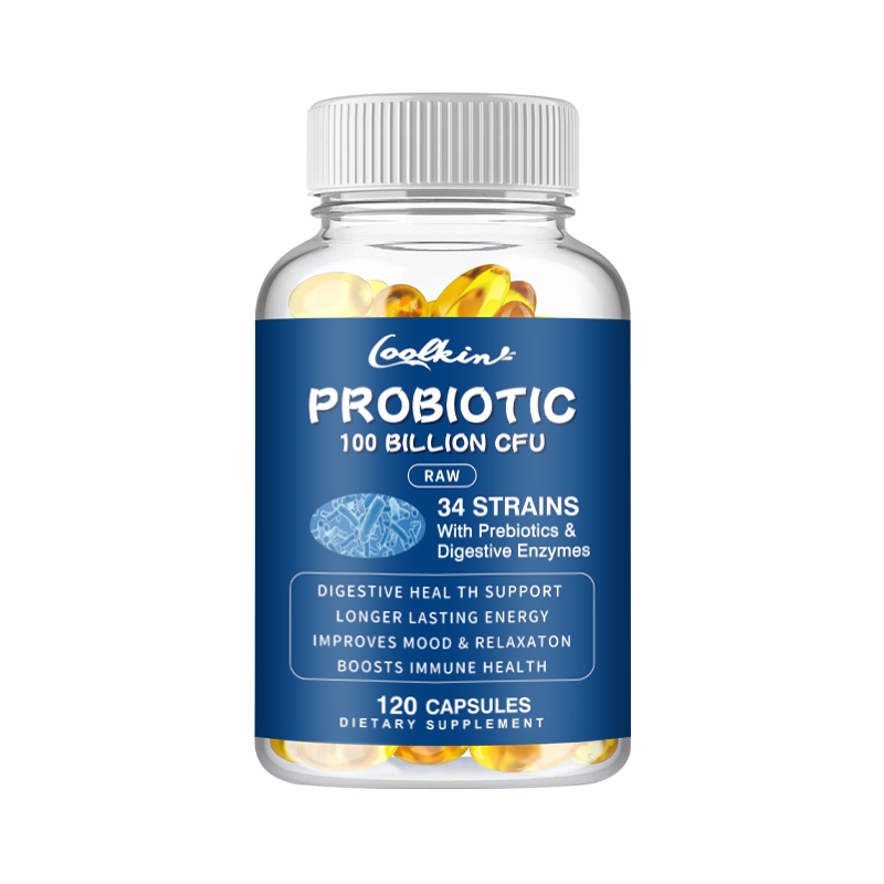 PROBIOTIC Capsules, 34 strains with prebiotics and digestive enzymes to ...