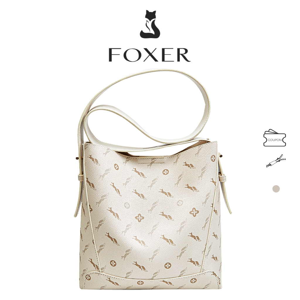 FOXER Women's New Fashion Retro Shoulder Bag Large Capacity Crossbody ...