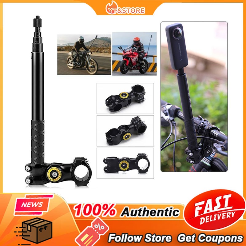 【NEW】Motorcycle Camera Mount Holder Bike Bicycle Handlebar Bracket With ...