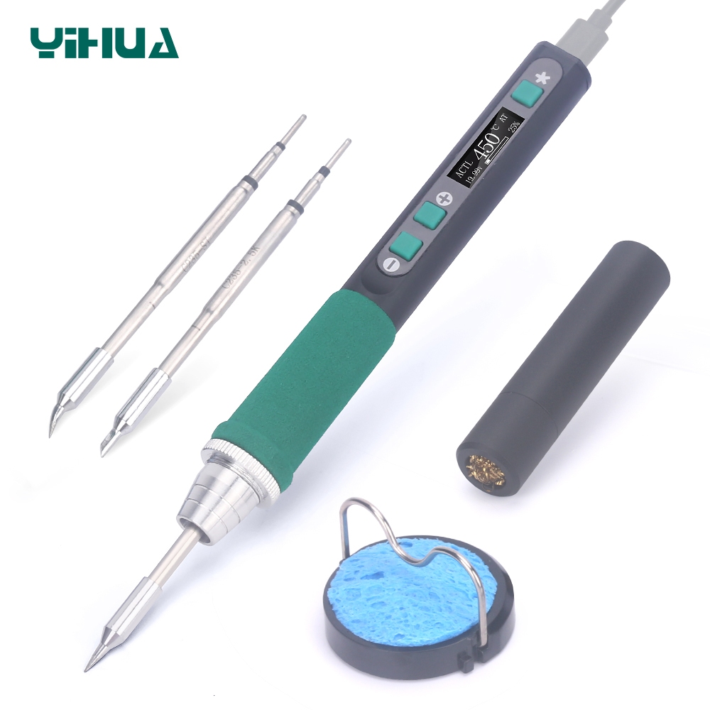YIHUA 928D-IV C235 USB-C Smart Electric Soldering Iron Adjustable Temperature Portable Precision ...