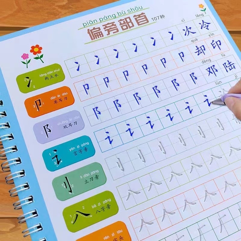 Basic Chinese Characters Calligraphy Practice Book Chinese Strokes ...