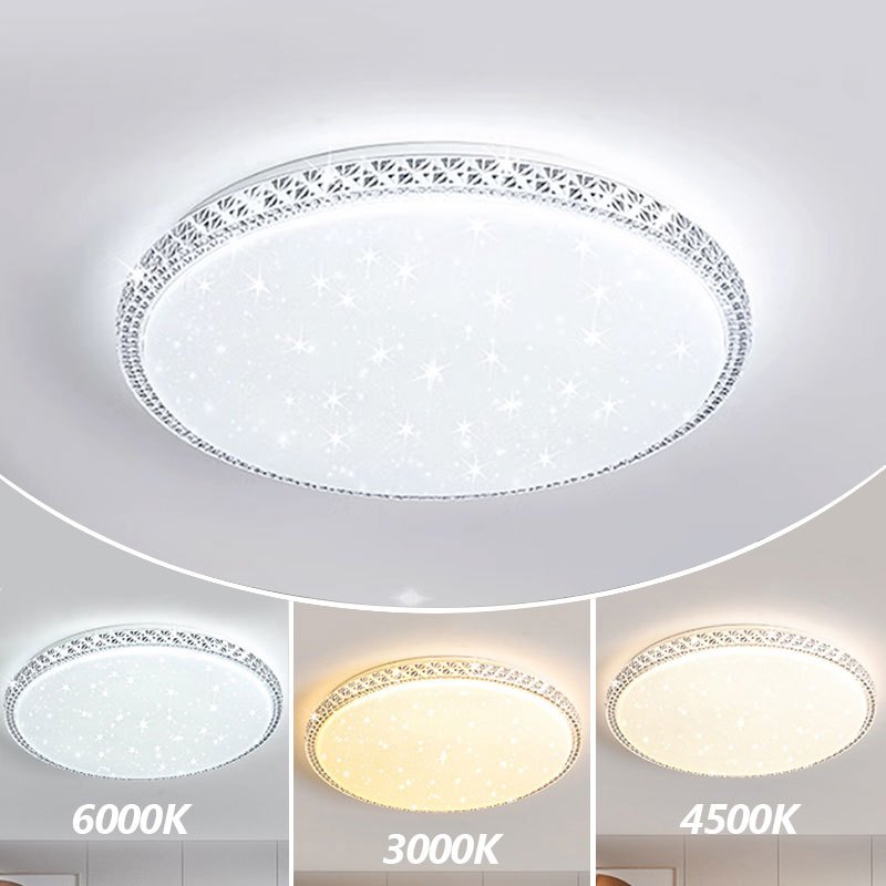 Modern Crystal Tri color Ceiling Light 30W 40W 60W 72W 96W for Living ...