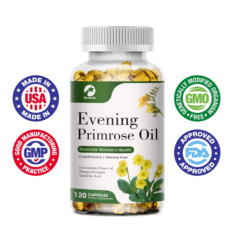 Kexinsh Evening Primrose Supplement Pressed Oil Softgels for Women’s ...