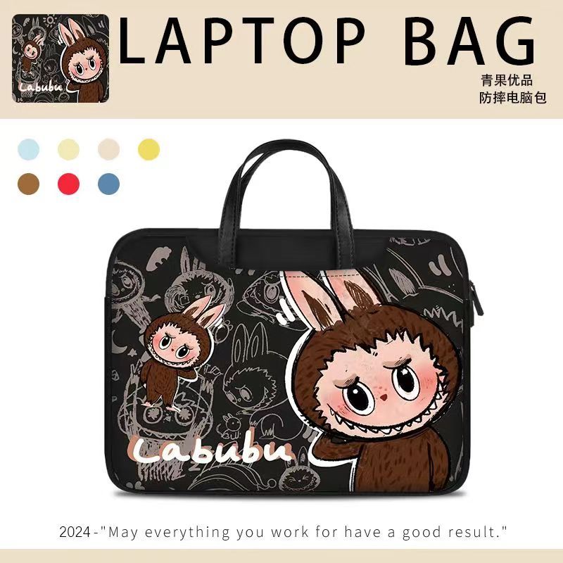 PU Leather Waterproof Labubu Laptop Bag Case 13.3 14 15.6 16 inches W ...