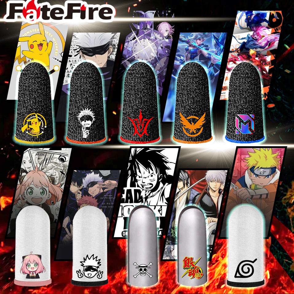 FateFire Gaming Finger Sleeve for PUBG Breathable Fingertips Sweatproof Anti-slip Fingertip ...