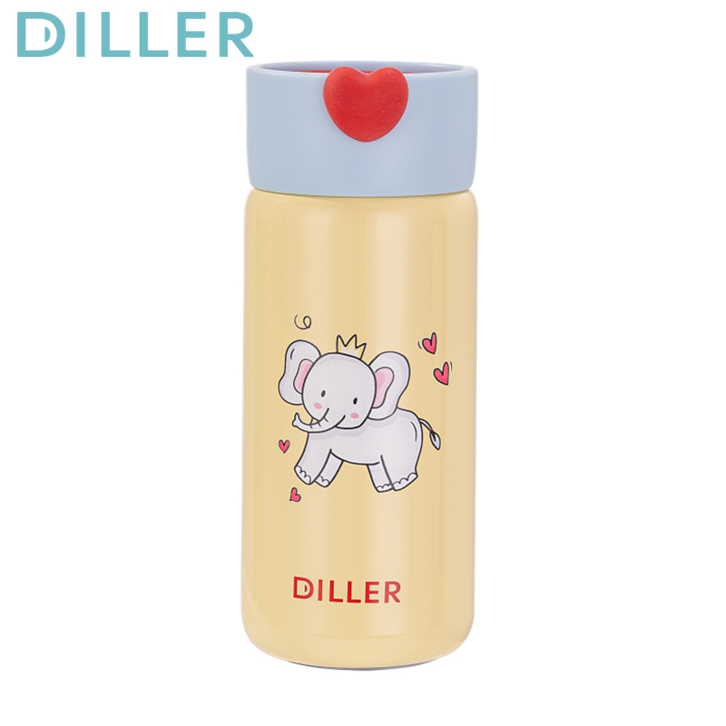Diller Vacuum Flask Thermos 316 Stainless Steel Cute Mini Drinking Cute ...