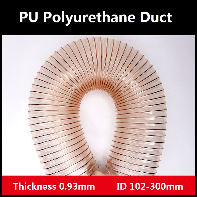 Thickness 0.93mm ID102-300mm PU Polyurethane Transparent Industrial ...