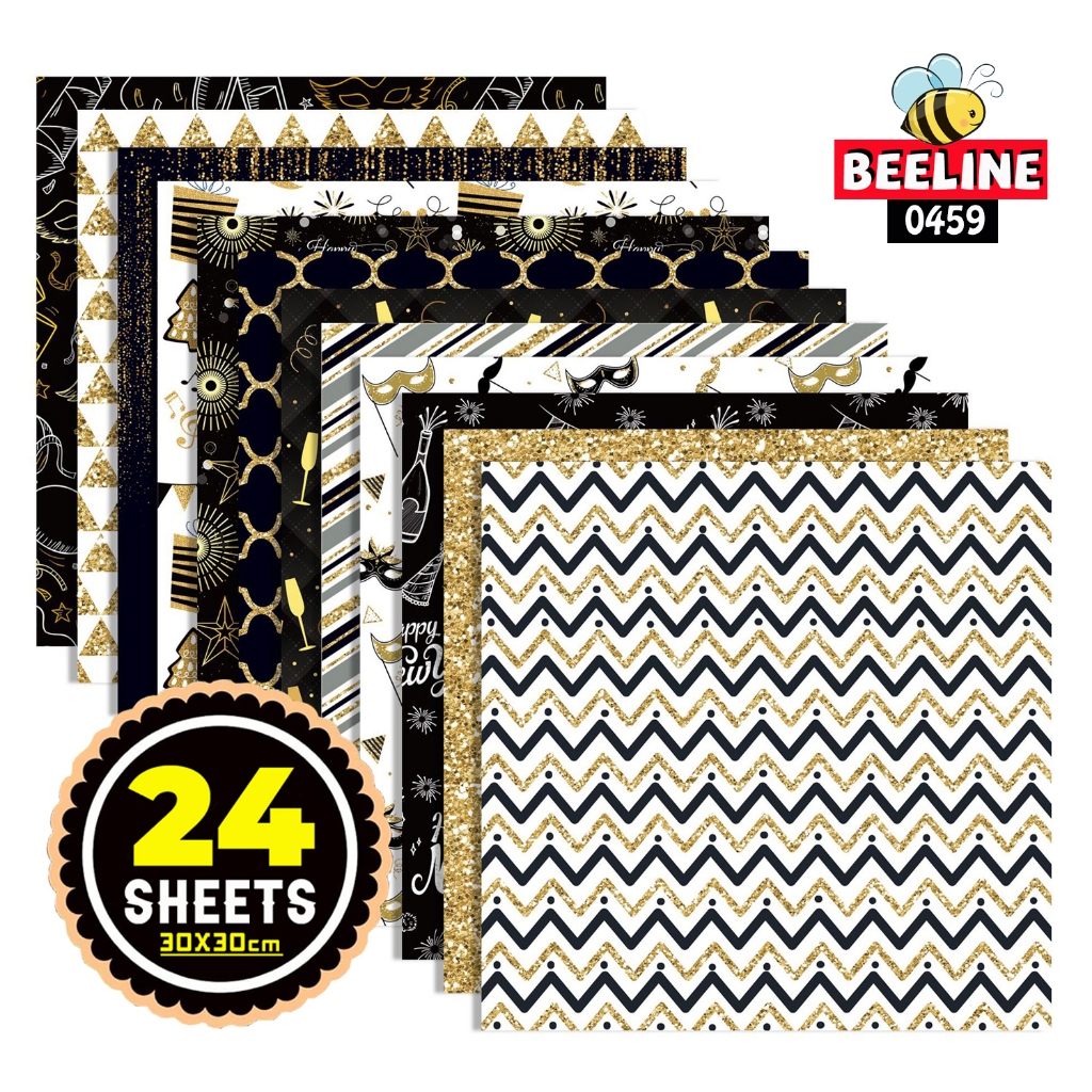 Beeline 24Sheets 30cm Retro Decoration Paper Scrapbook Handmade Origami ...