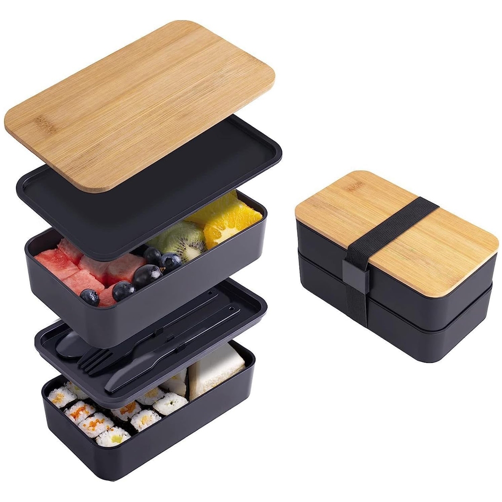 NOKR Lunch Box Bento Lunch Box Set Stackable Lunch Box Containers ...