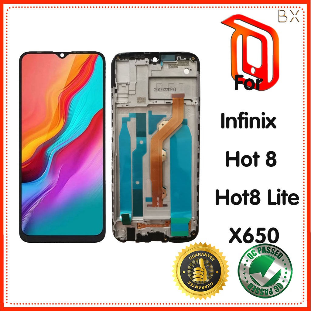 For Infinix Hot 8 Lite X650 LCD Display Touch Screen Digitizer Full ...