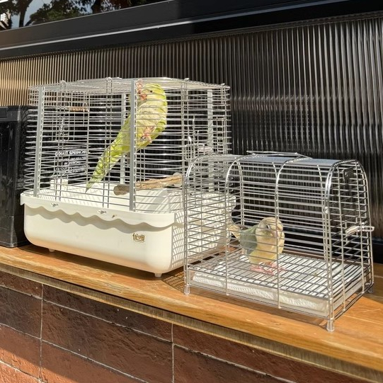 Wenniao canary hamster sugar glider outdoor bag cage hand-held cage 304 ...