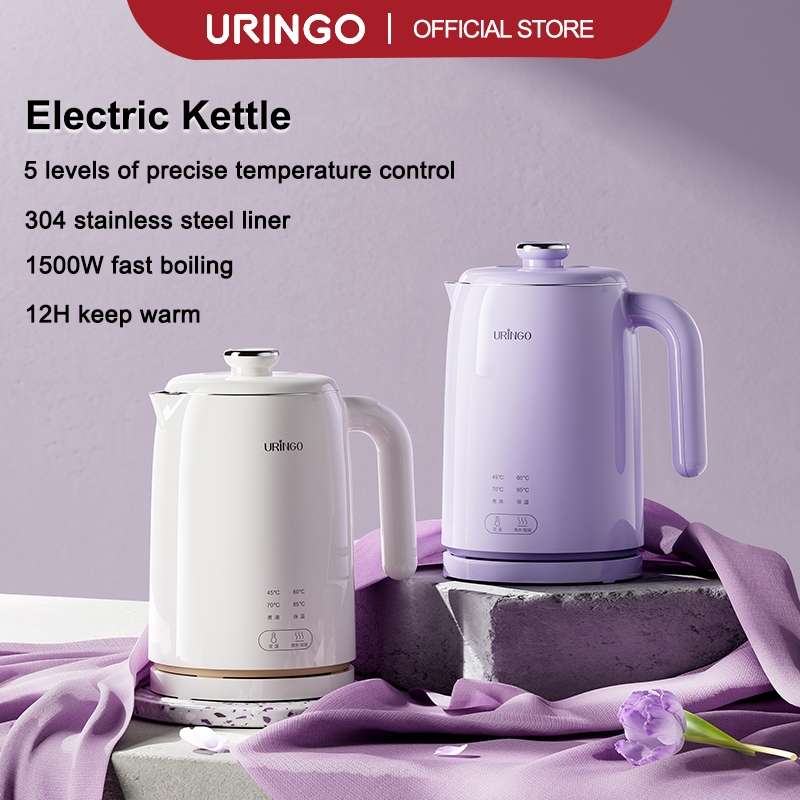 URINGO Electric Kettle 304 Stainless Steel NTC Temperature Sensor ...