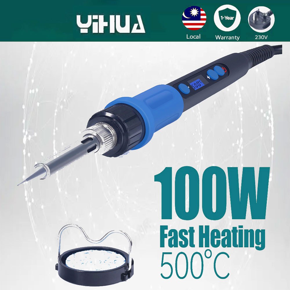 YIHUA 928D-I 100W Digital Electric Soldering Iron Kit Temperature Adjustable Welding Tool For ...
