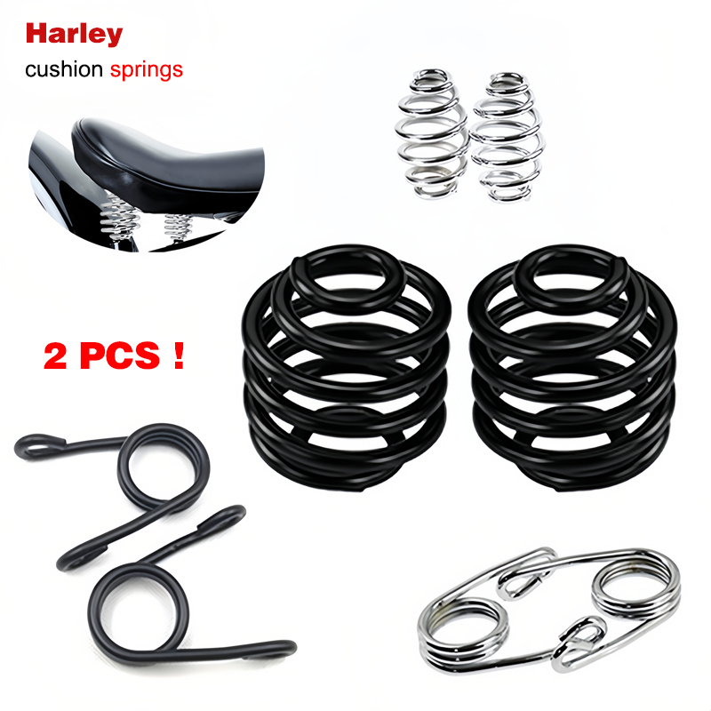 1 Pair 3" Steel Solo Seat Barrel Springs For Harley Chopper Bobber ...