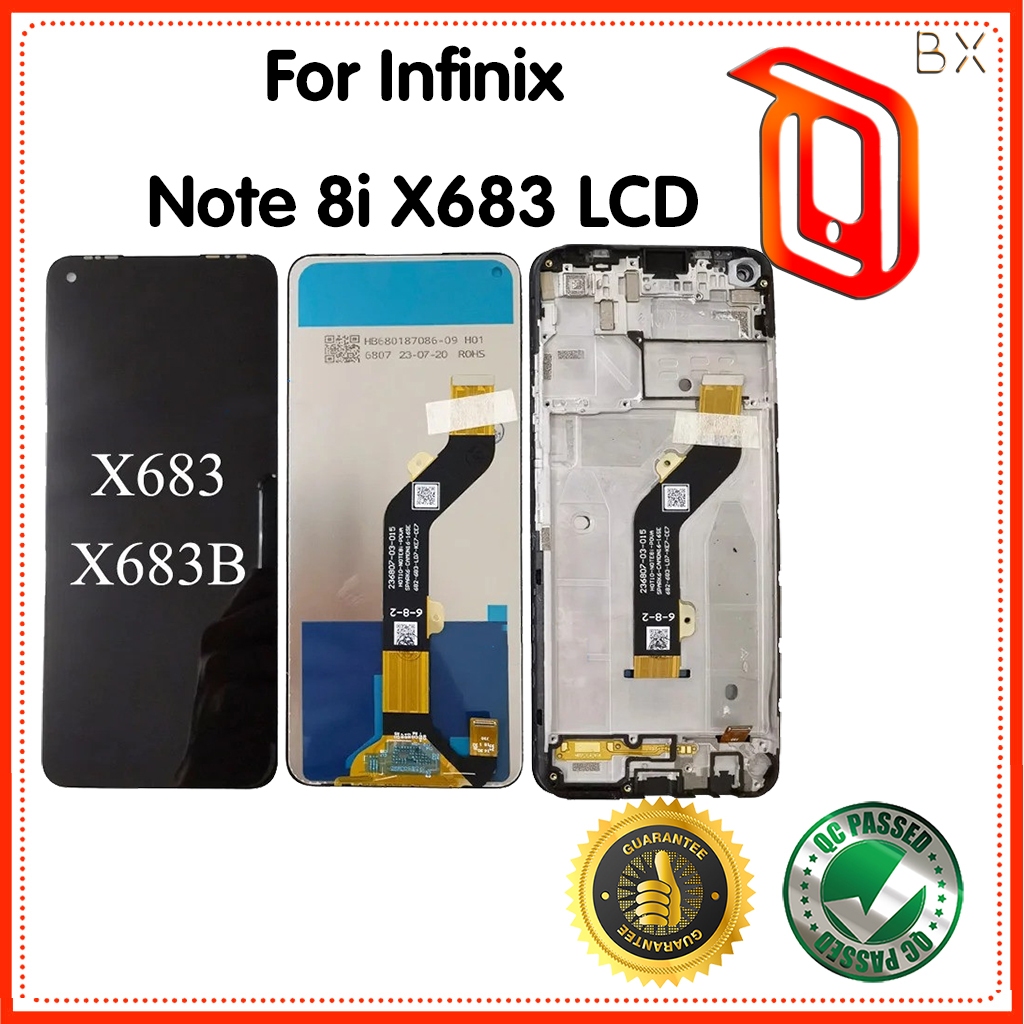 For Infinix Note 8i X683 LCD Display Touch Screen Digitizer Assembly ...