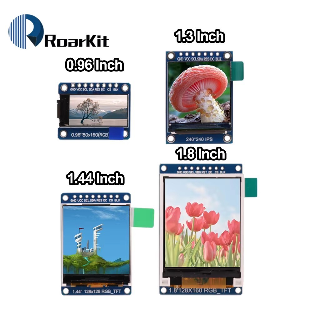 TFT Display 0.96 / 1.3 inch IPS 7P SPI HD 65K Full Color LCD Module ...