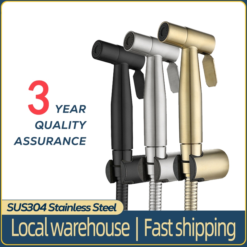Bidet spray Stainless steel Handheld Spray gun Toilet sprayer Bathroom ...