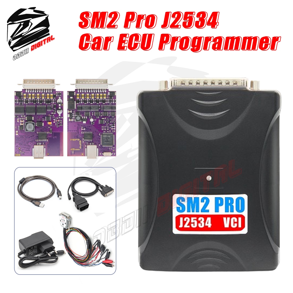 SM2 Pro J2534 VCI 67 in 1 ECU Programmer PCM FLASH Car Diagnostic Tool Read/Clear Fault Code 67 ...