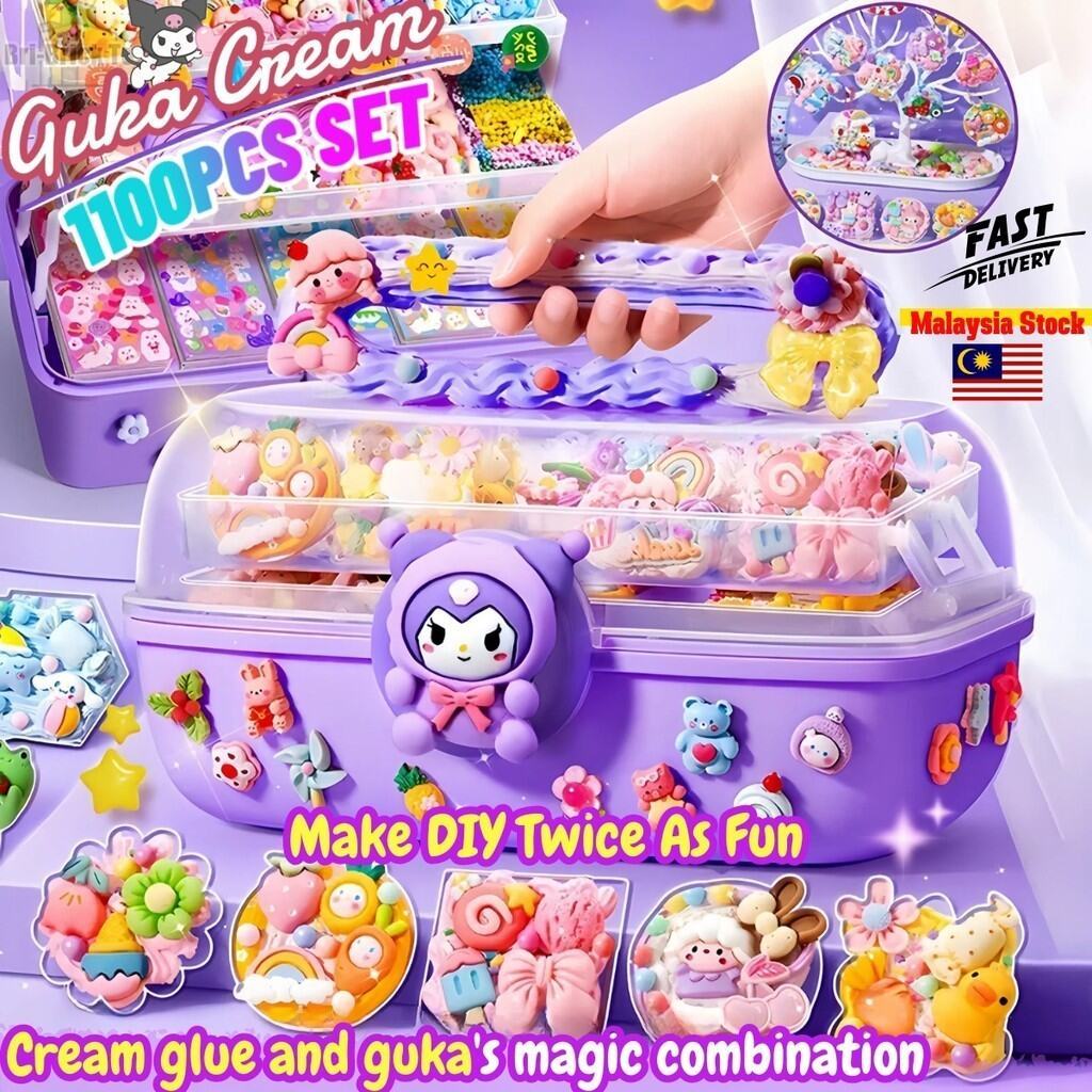 1008PCS Full Set Guka Set Murah Gila Guka Cream Keychain Set DIY Guka ...