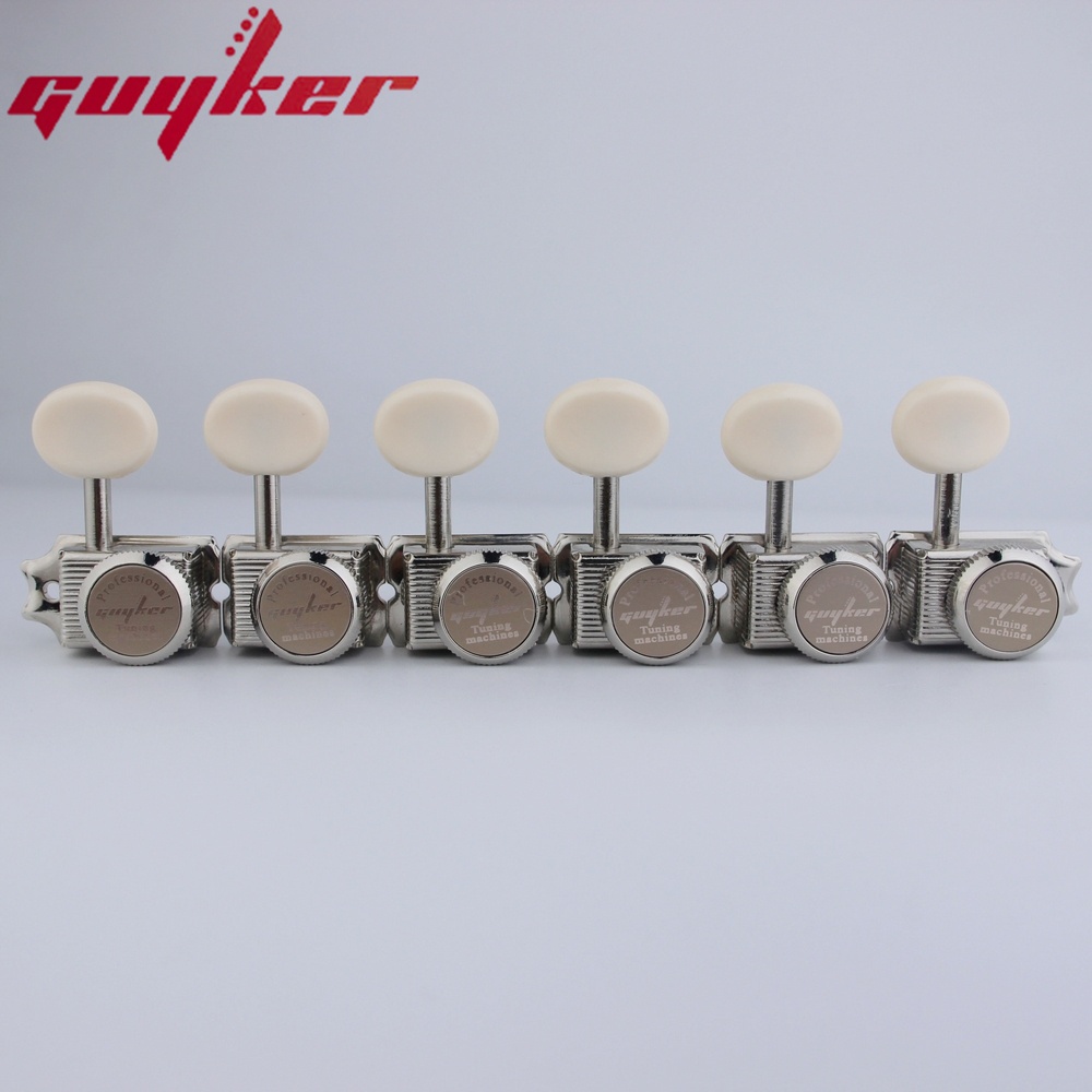 GUYKER Cream Handle String Tuners Electric Guitar Vintage Nickel ...