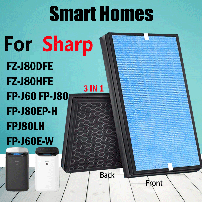 Sharp FZ-J80HFE & FZ-J80DFE Replacement Filter Set for Sharp Air ...
