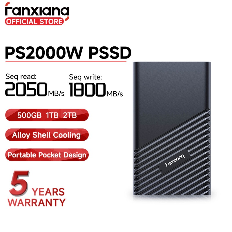 Fanxiang PS2000 Portable SSD Solid State Drive USB3.2 Gen2 Type-C For ...