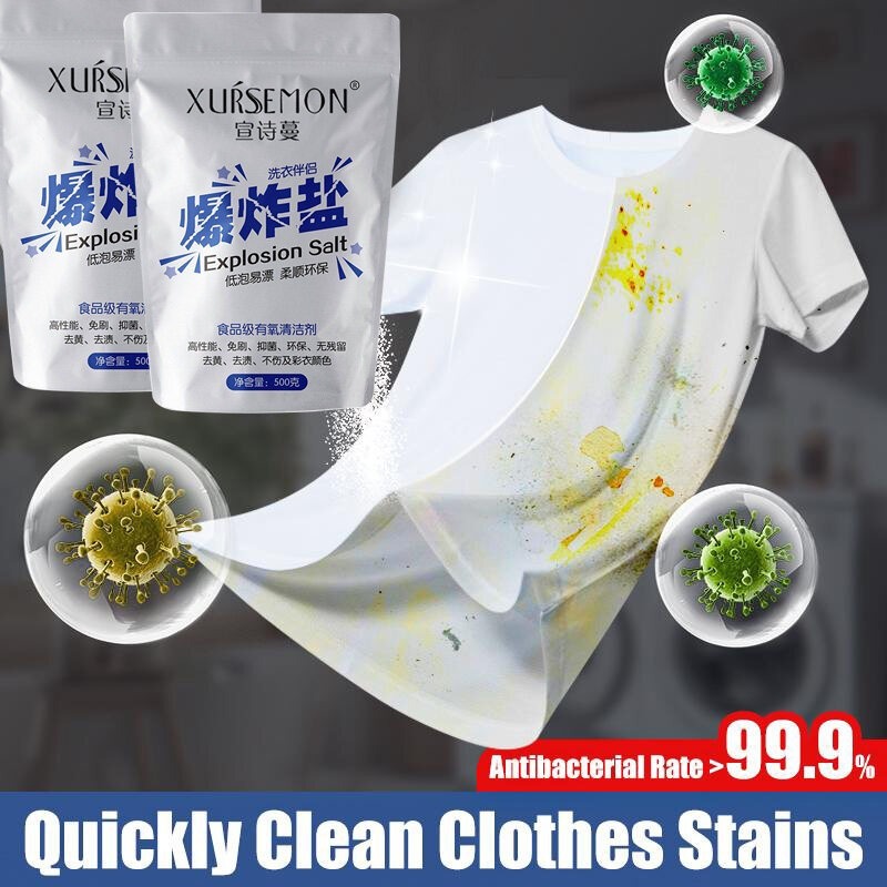 100% original Explosive salt laundry detergent stain remover laundry ...