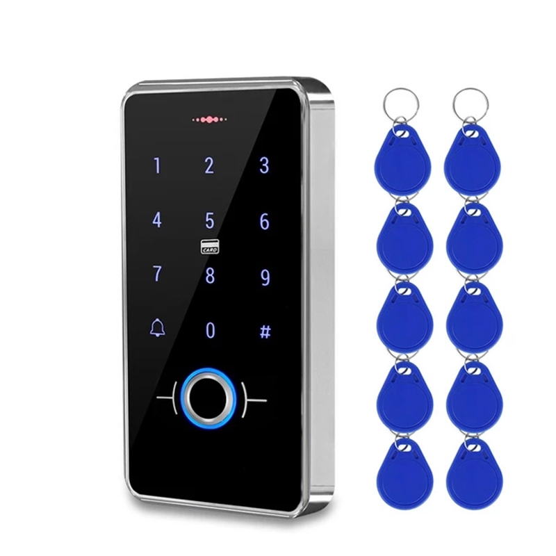 Outdoor IP68 Waterproof Fingerprint Access Control Keypad RFID Keyboard Touch Panel Electronic ...