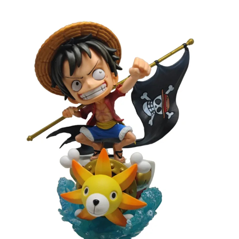 One Piece Straw Hat Luffy SH Flag Bearer Sunny Ship Chibi Diorama ...