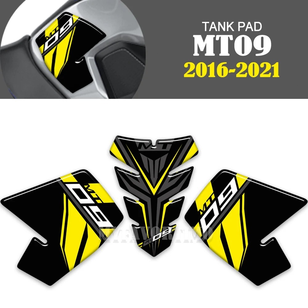 Yamaha MT09 MT FZ 09 SP 2016-2020 2021 Motorcycle Side Fuel Tank Pad ...