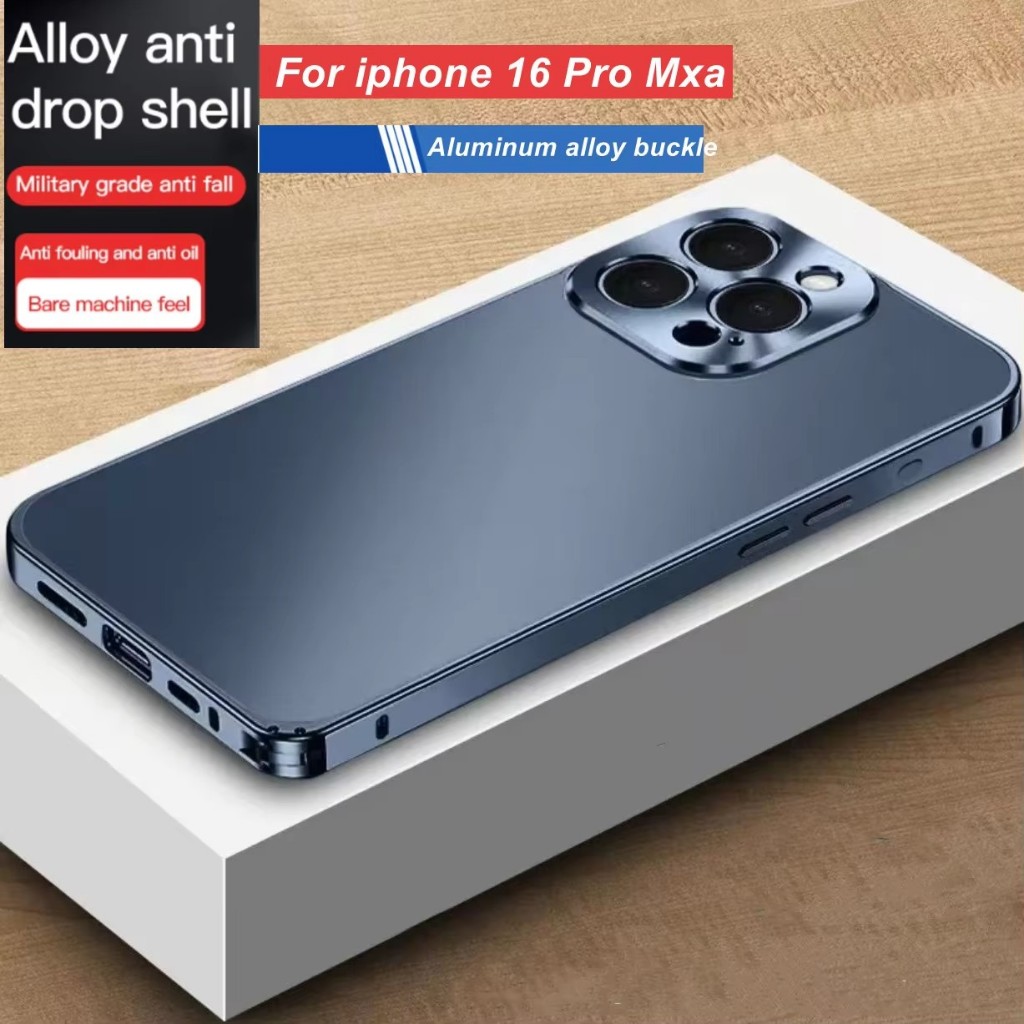 Aluminum Alloy Metal Phone Case for iPhone 16 Pro Max plus 13mini ...