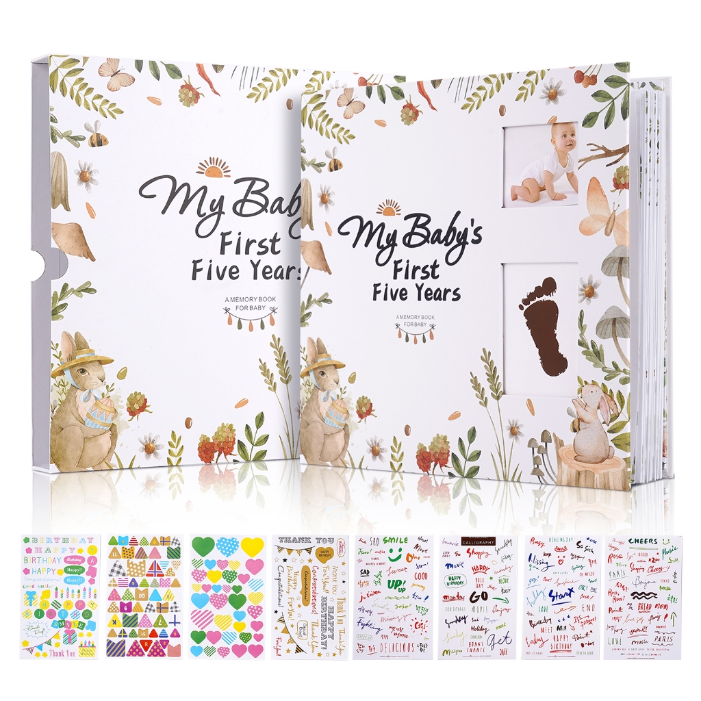 Baby Memory Book Scrapbook Photo Album Pregnancy Diary Cute Animal ...