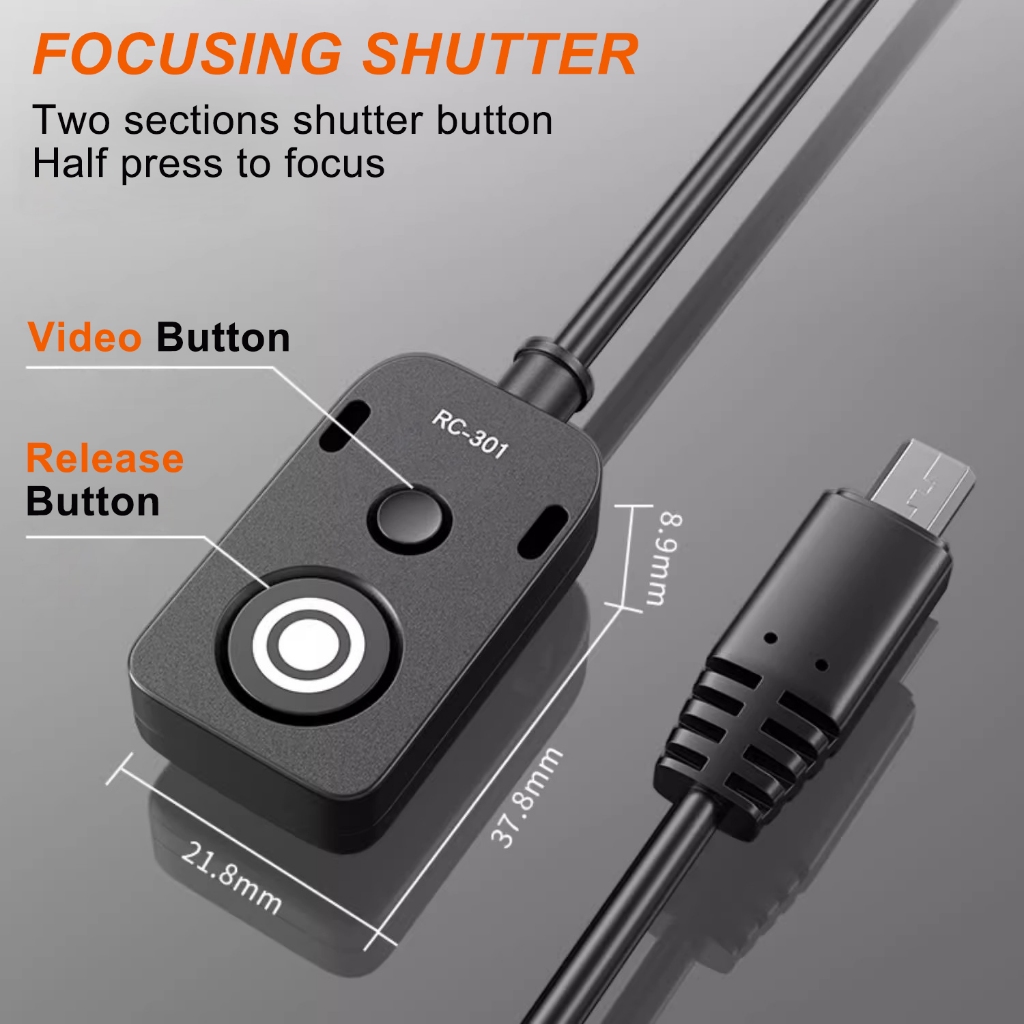 for Sony a7m4 a7r4 a7r2 r3 m2 a9 a1 a6600 a6500 Camera shutter remote control cable control ...