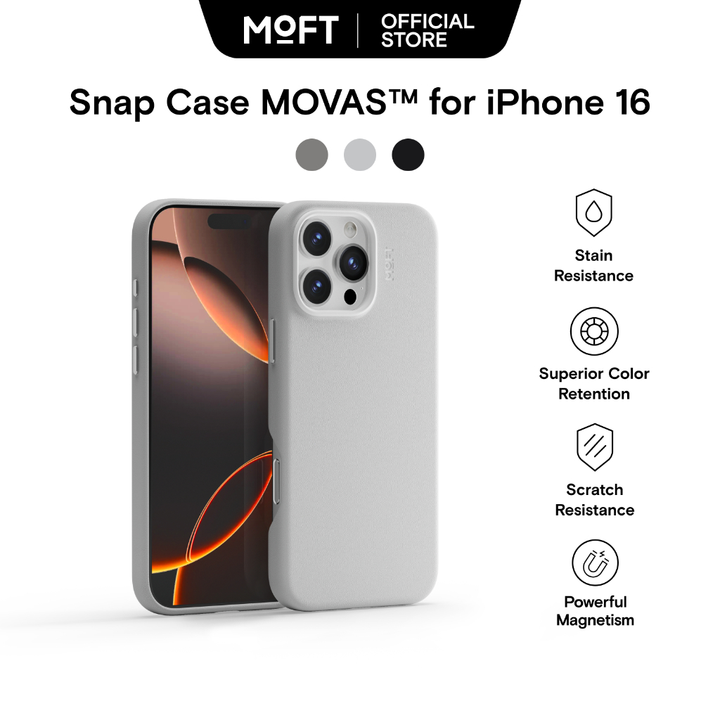 MOFT Snap Case MOVAS™ for iPhone 16 - Magnetic Compatible Phone Casing | Shopee Malaysia