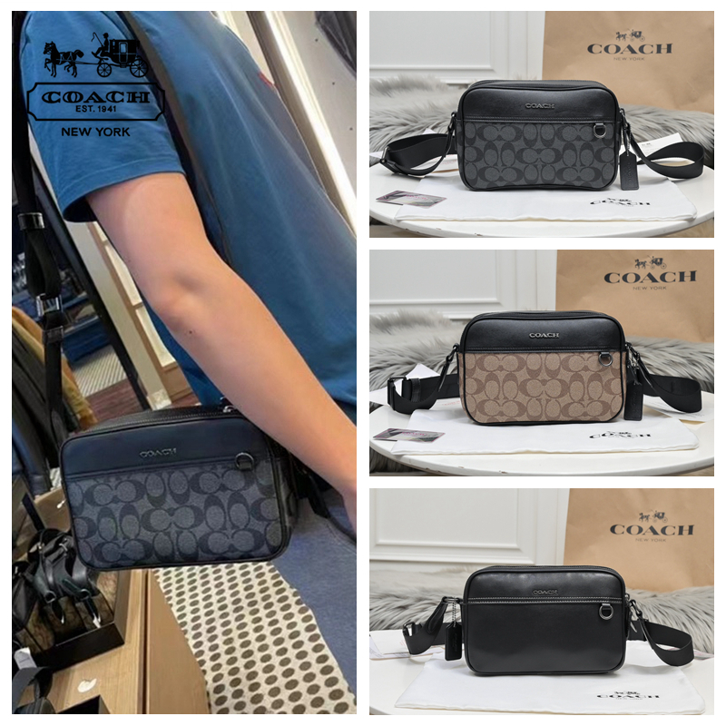 COACH shoulder bag, men camera bag, double zipper, in stock 4149 4148 ...