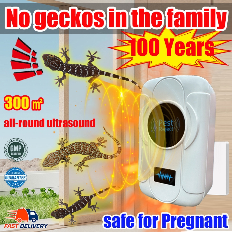 100 years without geckos Lizard Repellent Ultrasonic Safe and radiation ...