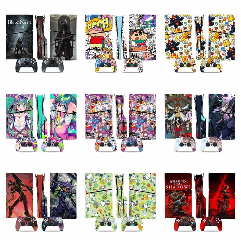 50 Colors Skin Sticker Compatible with Sony Playstation 5 Slim Disc ...