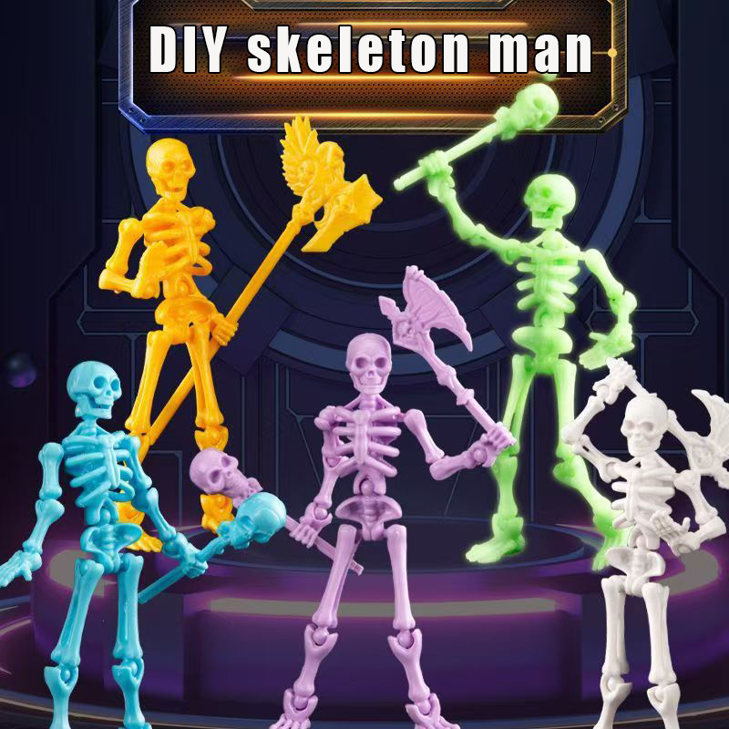 Skeleton man 3D printed Dummy Lucky 13 Action Figure,DIY gift ...