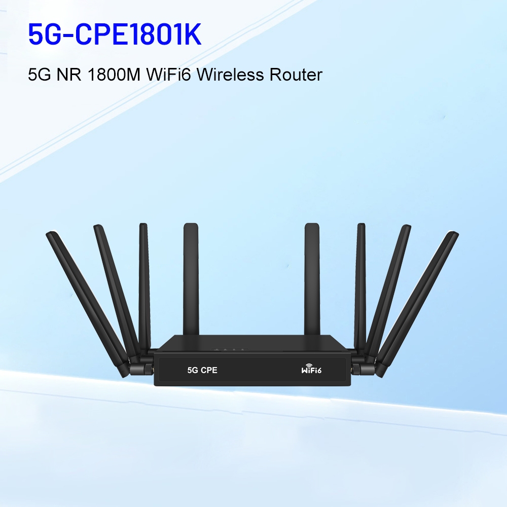 high-performance 5G NR CPE 1800M WiFi6 Wireless 5G Router 3G 4G LTE 5G NSA/SA dual-band 802.11ax ...