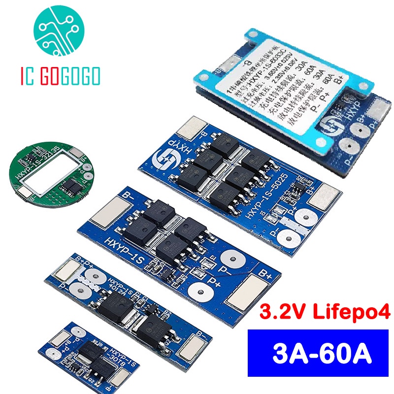1S 3.2V Lithium Iron Phosphate Protection Board Single Series 3.65V ...